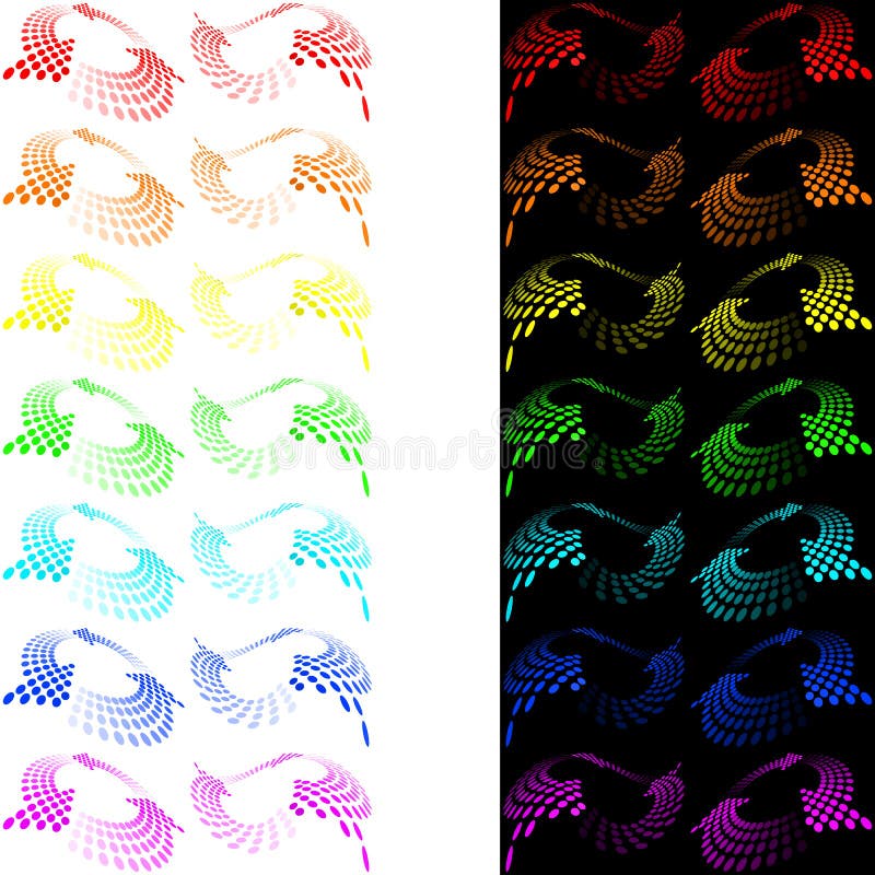 Bucles abstractos ilustración del vector. Ilustración de negro - 4783152