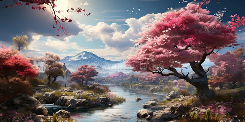 Bucolic Scenery Stock Illustrations – 256 Bucolic Scenery Stock ...