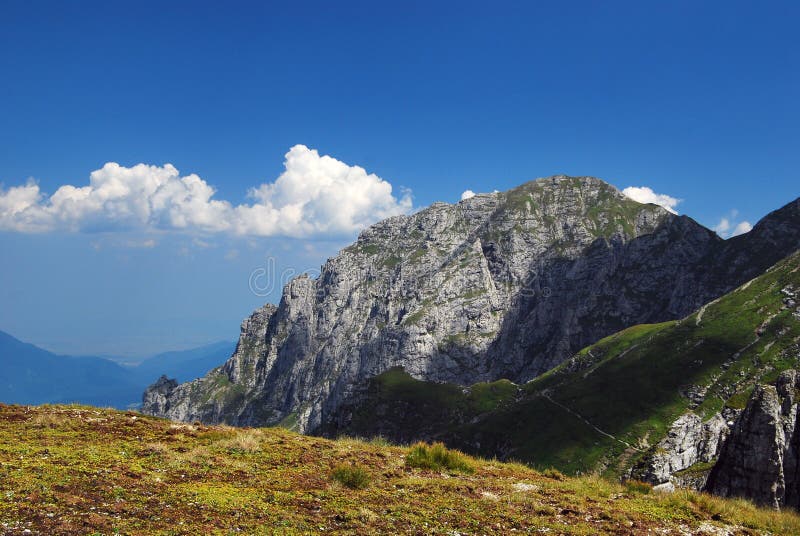 Bucsoiu Peak - Bucegi Mountains Romania Stock Photo - Image of clouds ...