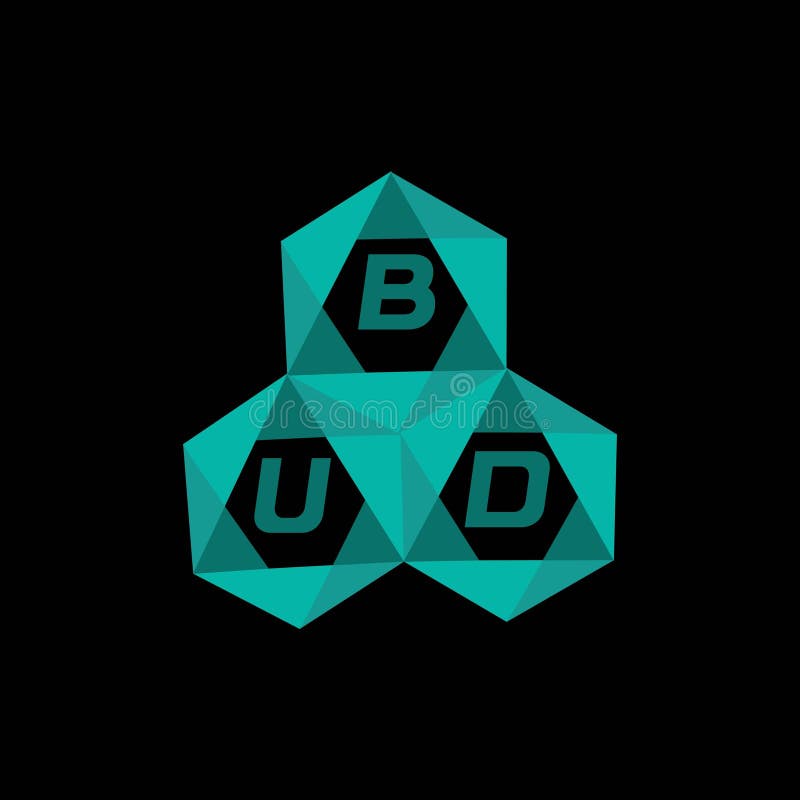 BUD Creative Minimalist Letter Logo. BUD Unique Vector Initials ...