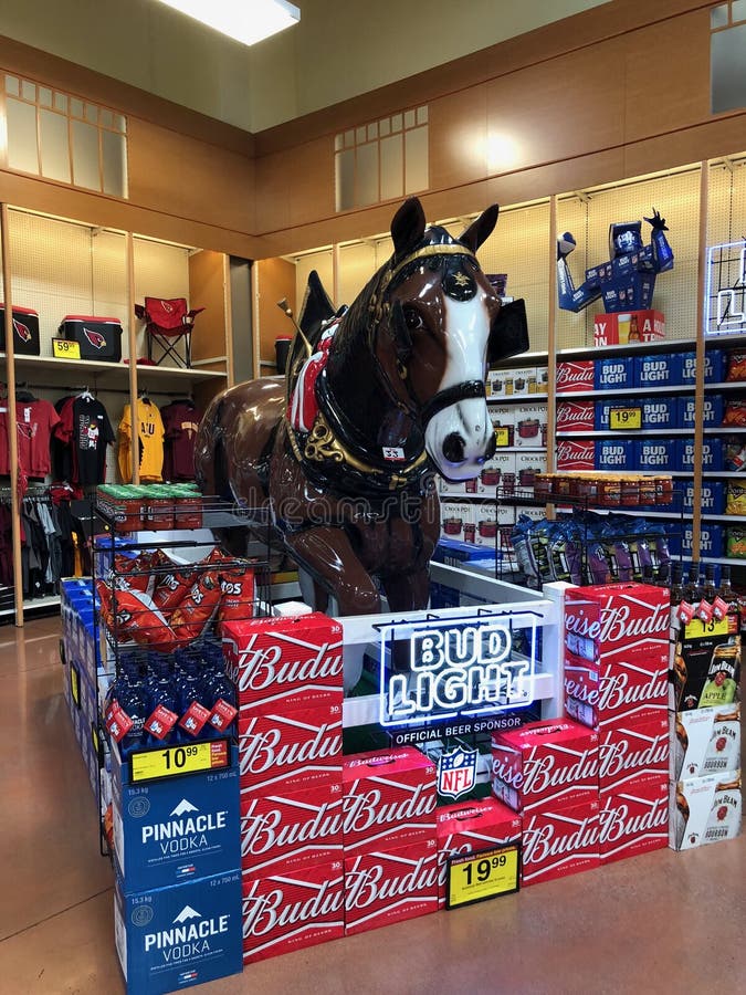 Bud Light Light Beer Display. Editorial Photo - Image of cans, light ...