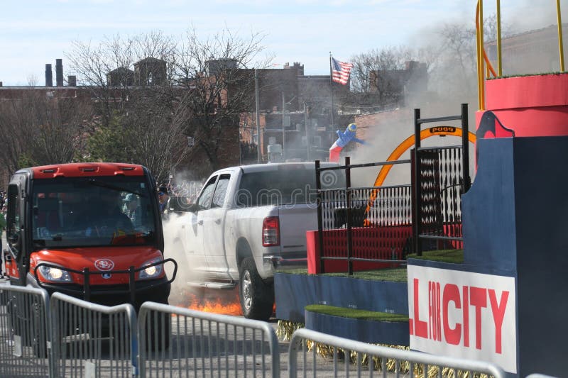 Bud Light Parade 2023 Float 6 Caught Fire Editorial Photography - Image ...
