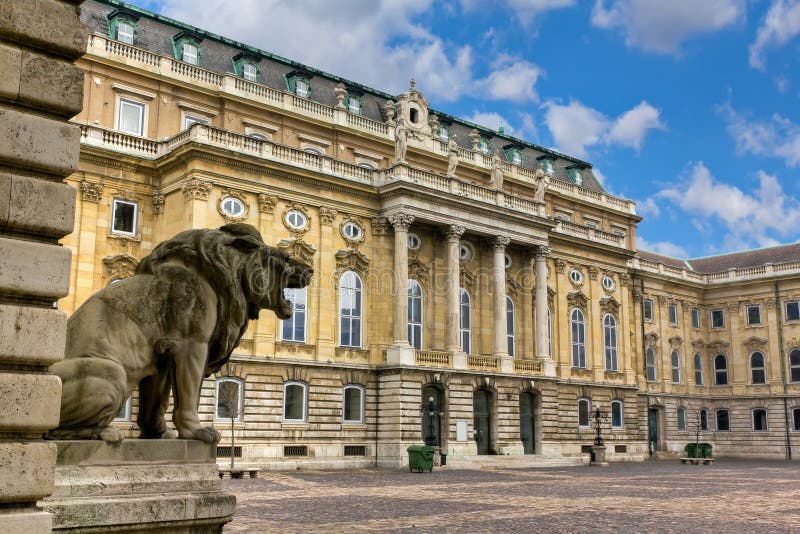 Buda Castle Inner Courtyard, Budapest Stock Image - Image of baroque ...