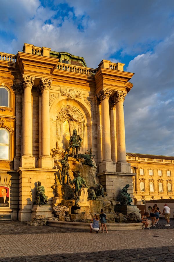Buda Castle Royal Palace in Budapest, Hungary. Editorial Image - Image ...