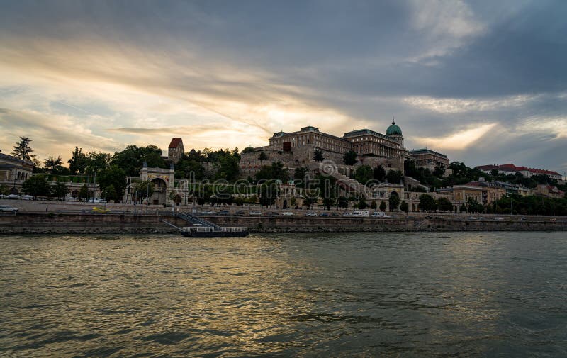 Buda Castle Royal Palace in Budapest, Hungary. Editorial Photography ...