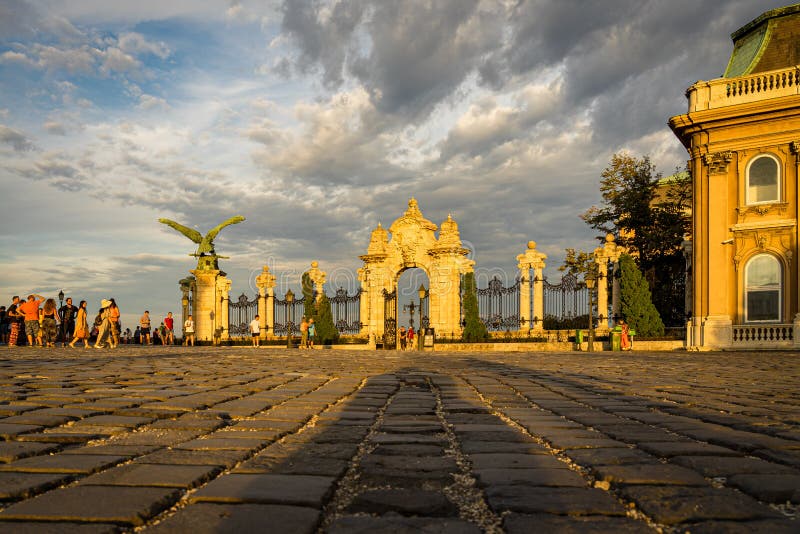 Buda Castle Royal Palace in Budapest, Hungary. Editorial Photo - Image ...