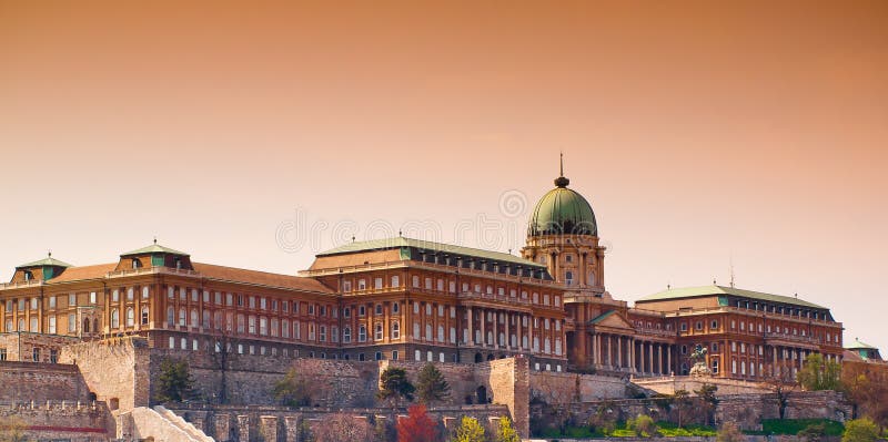 Buda Castle stock photo. Image of castle, europe, dome - 30843982