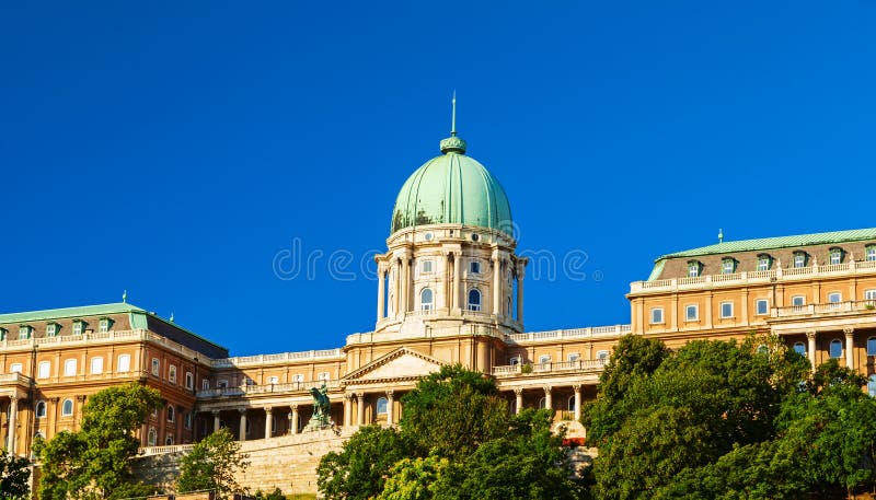 Buda castle view stock photo. Image of europe, history - 56642850