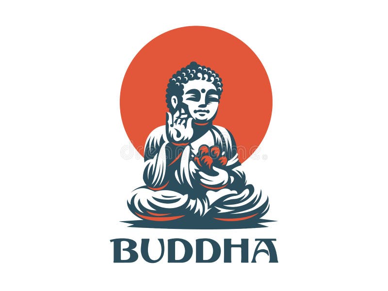 Buda Emblema del vector ilustración del vector. Ilustración de antiguo ...
