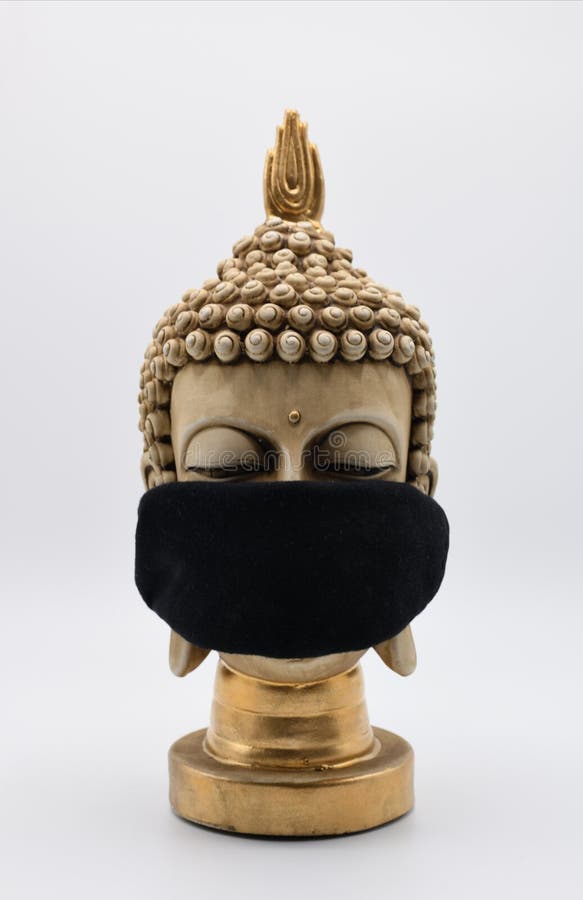 Buda with face mask stock photo. Image of virus, buda - 184405662