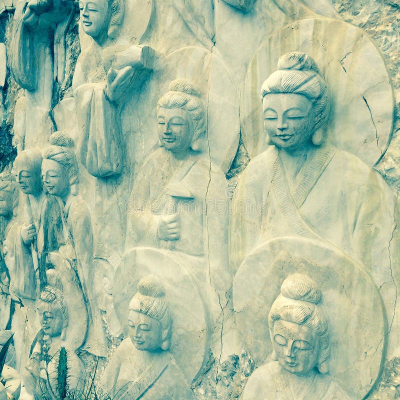 Buda wall stock image. Image of wall, danang, buda, vietnam - 72887107