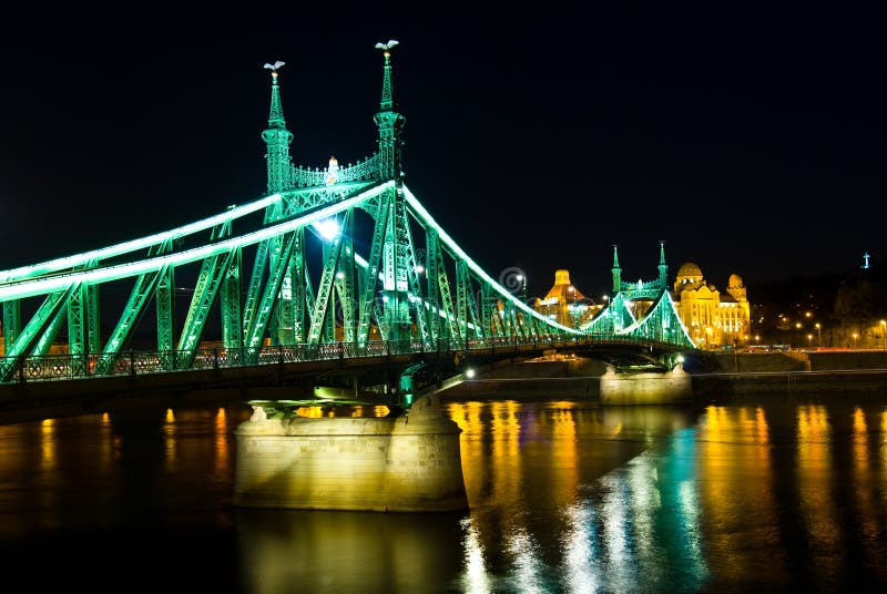 Budapest stock image. Image of historic, iron, bridge - 19073877