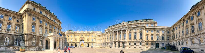BUDAPEST - APRIL 1, 2019: Budapest History Museum and National Library ...