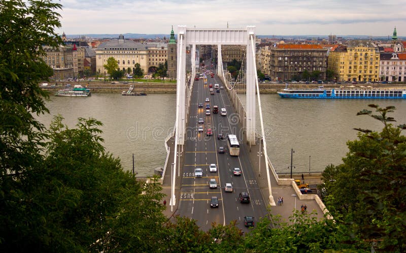 Budapest Bridge stock image. Image of architecture, cityscape - 25217757