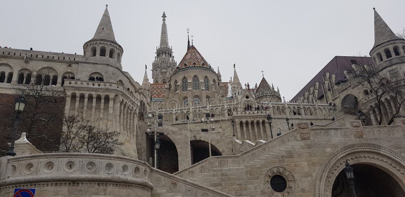 Budapest Buda Castle Cold April Stock Image - Image of cold, budapest ...