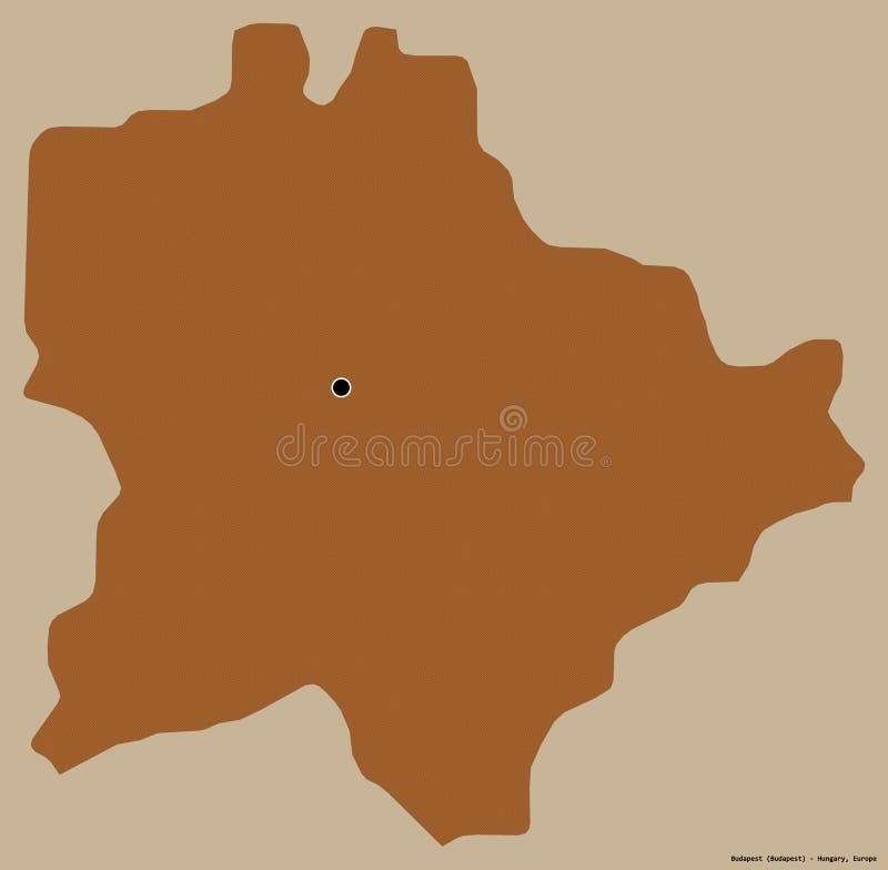 Budapest, Capital City of Hungary, on Solid. Pattern Stock Illustration ...