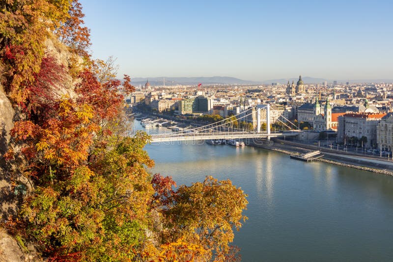 Budapest Cityscape and Danube River in Autumn, Hungary Editorial Photo ...