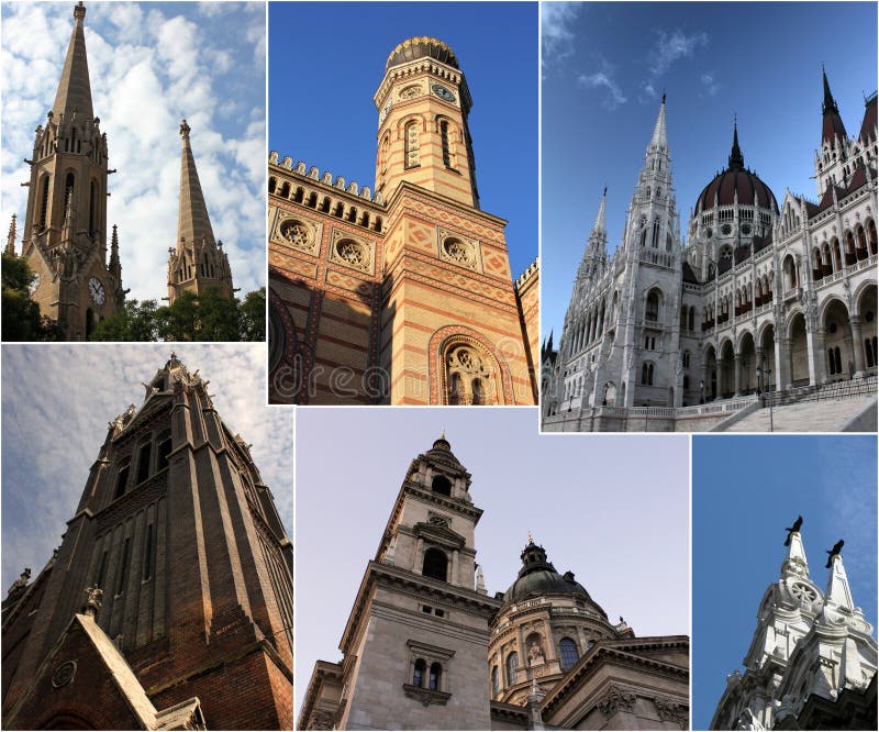 Budapest by day - collage stock photo. Image of travel - 16222078