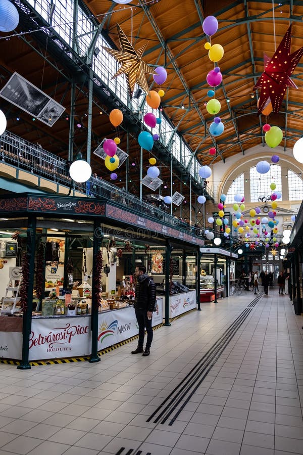 Budapest Hold Street Market Editorial Stock Photo - Image of shopping ...