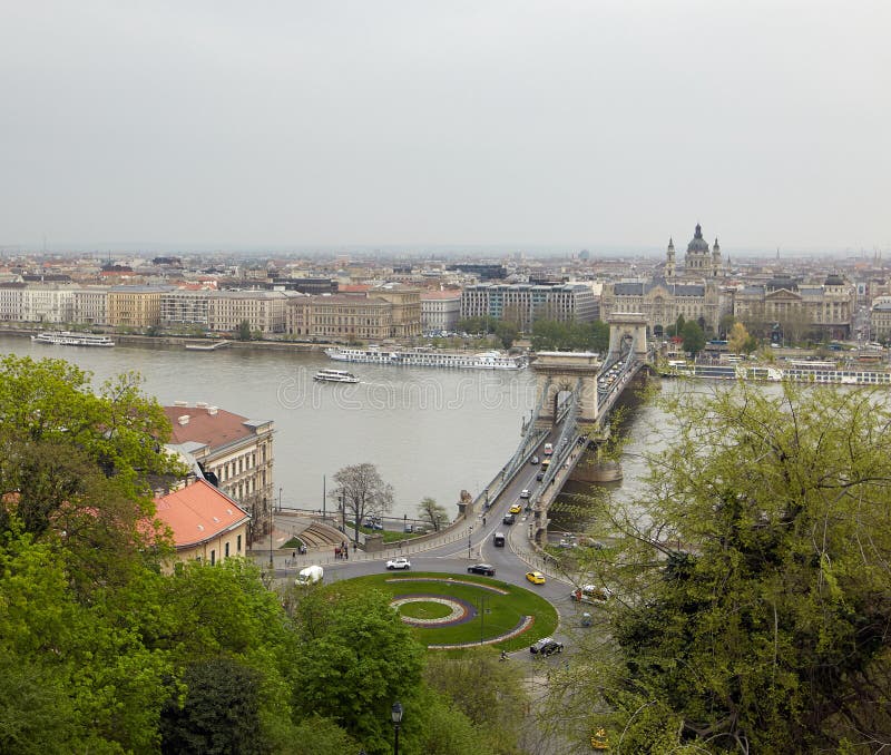 Budapest, Hungary - 17 April 2018: a Panorama of the City. Editorial ...