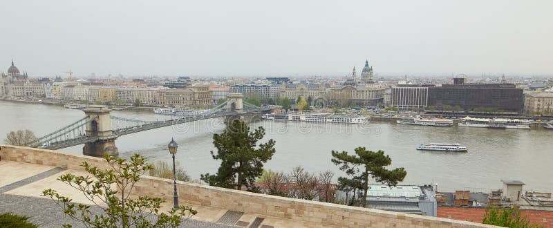 Budapest, Hungary - 17 April 2018: a Panorama of the City. Editorial ...