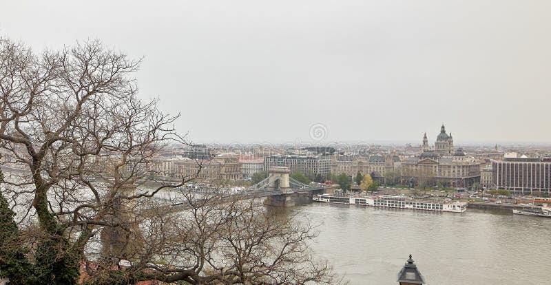 Budapest, Hungary - 17 April 2018: a Panorama of the City. Editorial ...