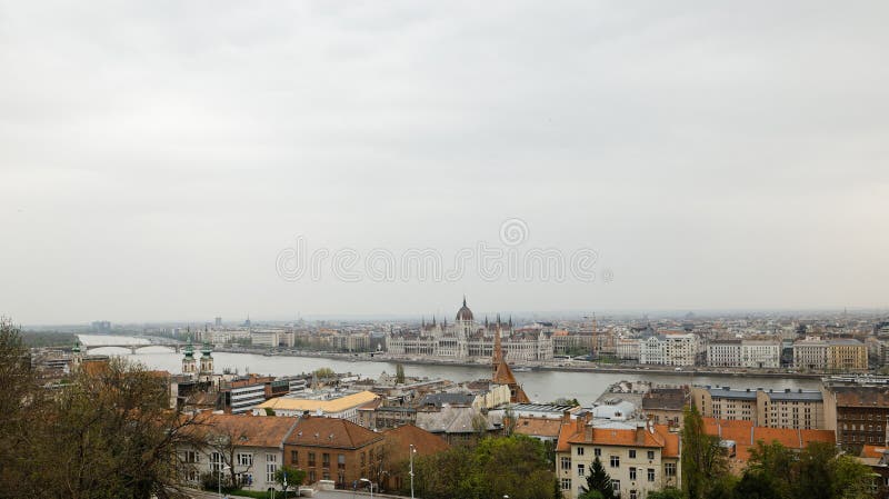 Budapest, Hungary - 17 April 2018: a Panorama of the City Stock Photo ...