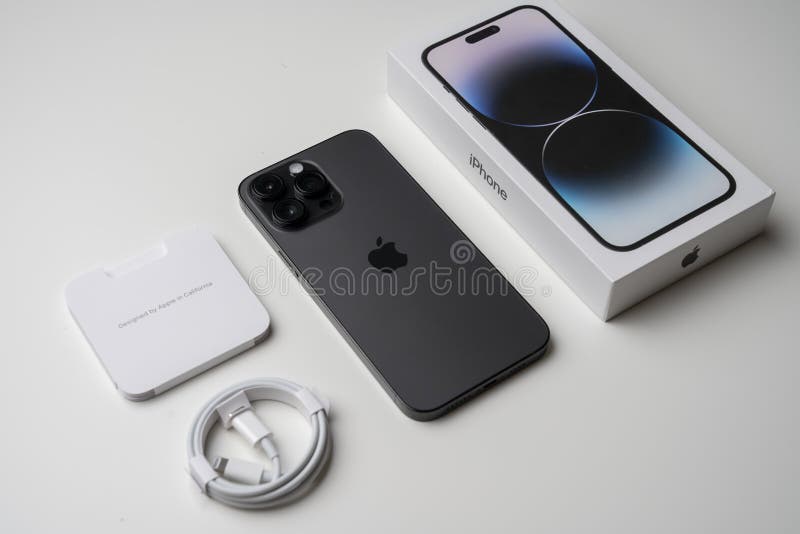 Budapest, Hungary - December 14, 2022. Apple IPhone 14 Pro Max, Space ...