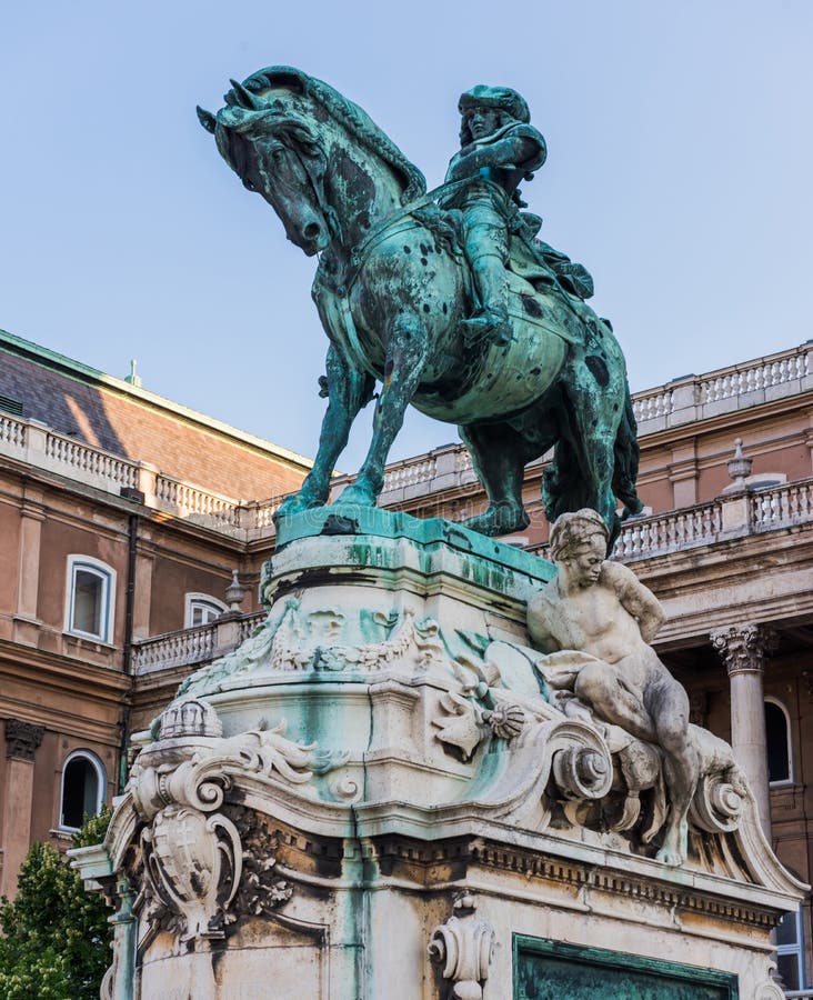 Statue of Buda Castle. editorial photography. Image of architecture ...