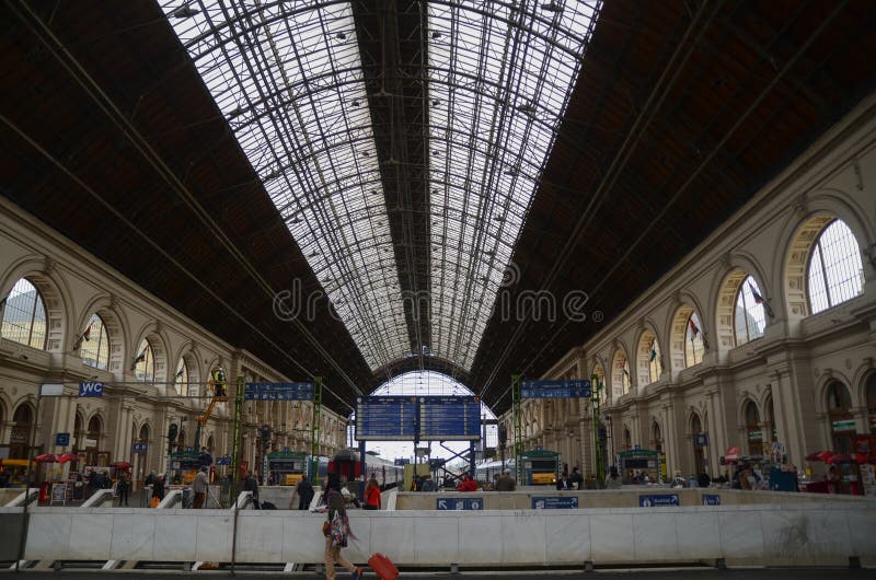 Budapest, Hungary. Keleti Railway Station Editorial Stock Photo - Image ...