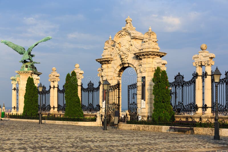 Habsburg Gate In Budapest, Hungary Stock Photo - Image of architecture ...