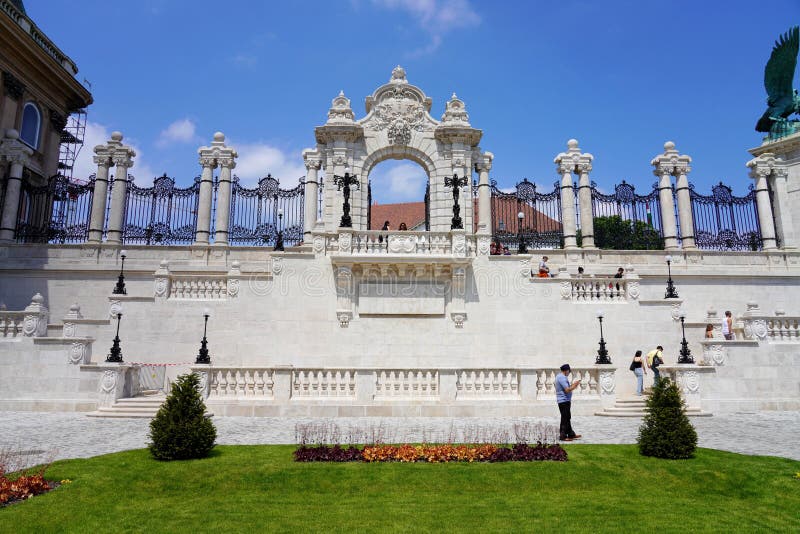 BUDAPEST, HUNGARY - MAY 25, 2022: Architecture of Buda Castle in ...