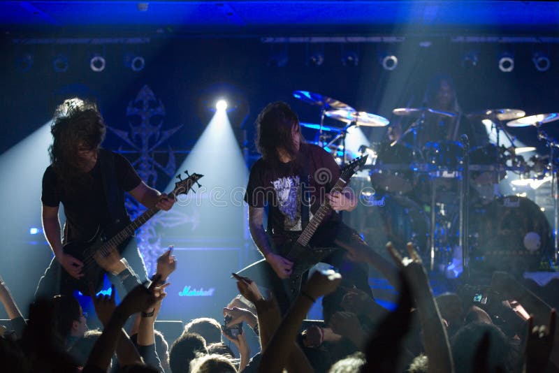 BUDAPEST: Hypocrisy Band Performs Editorial Stock Image - Image of ...