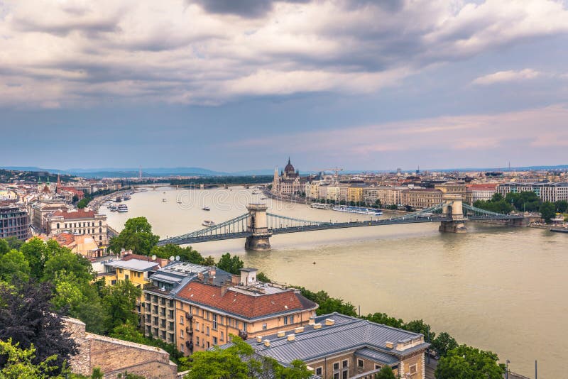Budapest - June 22, 2019: Panoramic View of the City of Budapest ...
