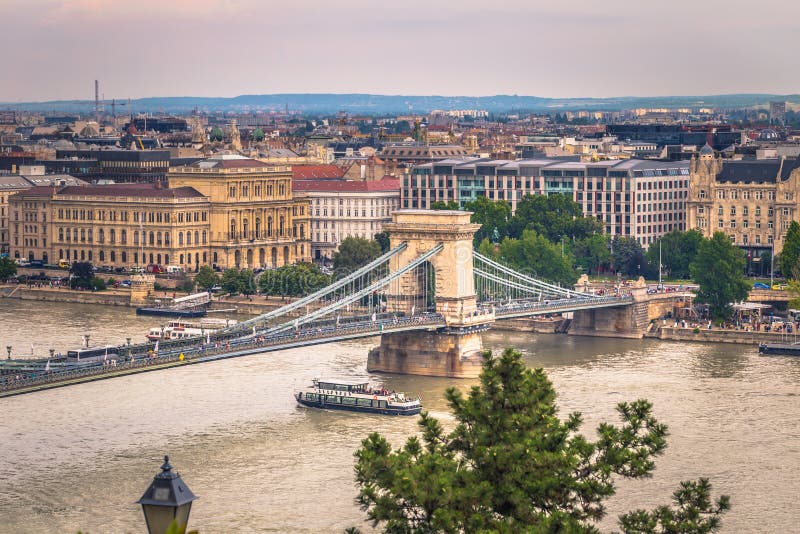 Budapest - June 22, 2019: Panoramic View of the City of Budapest ...