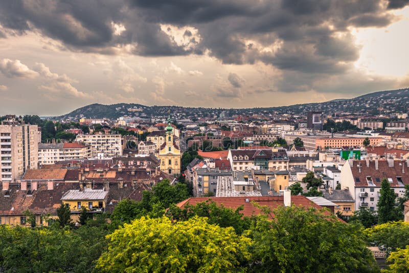Budapest - June 22, 2019: Panoramic View of the City of Budapest ...