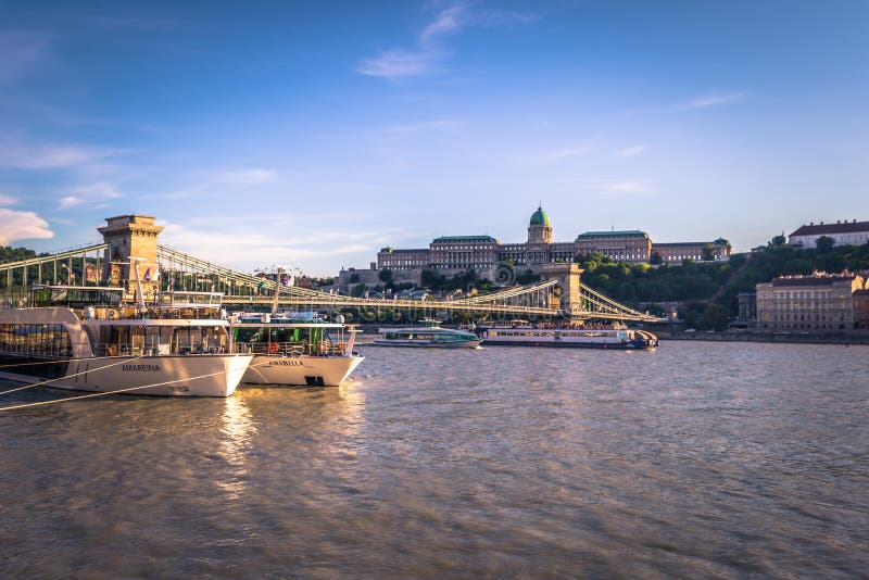 Budapest - June 21, 2019: Panoramic View of the Danube in Budapest ...