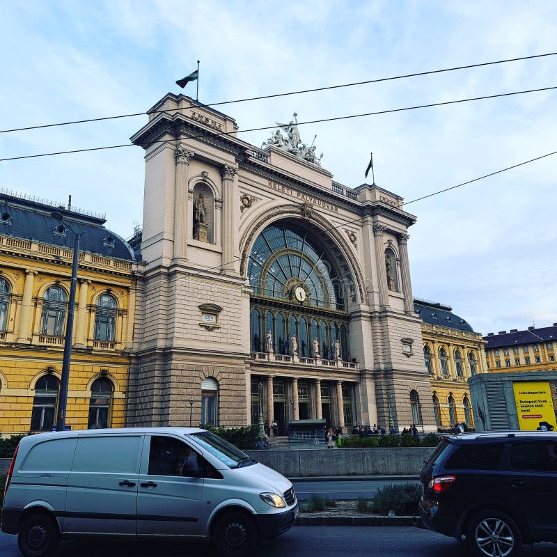 Budapest keleti station editorial stock photo. Image of building ...