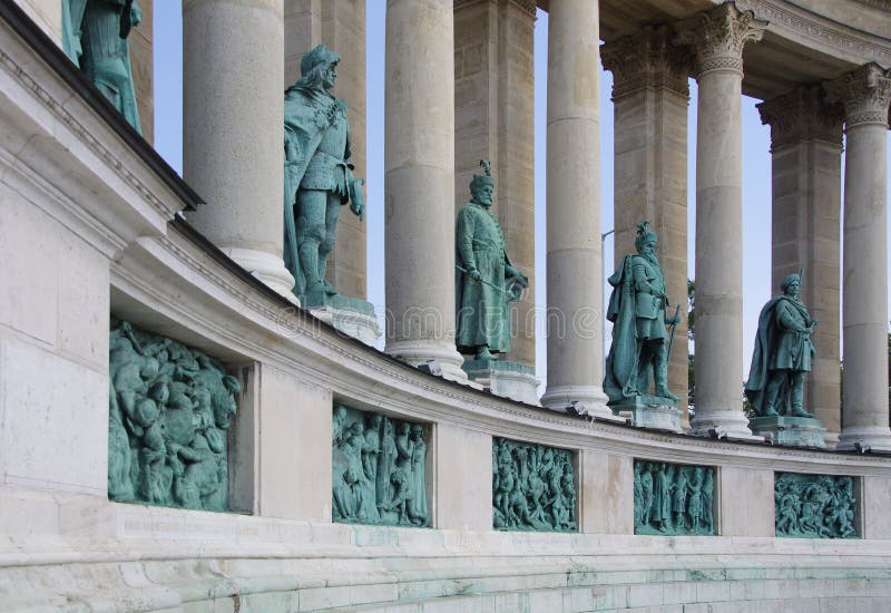 Budapest Knights stock image. Image of square, statue - 31706673
