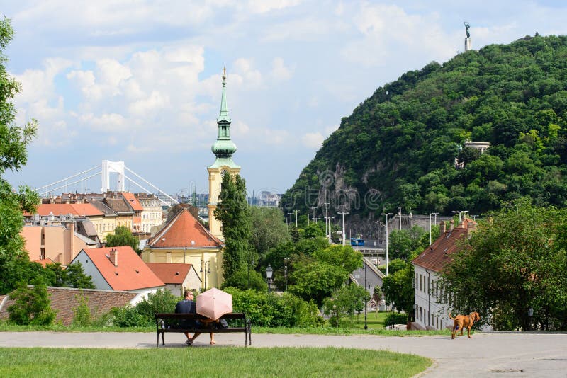 Budapest Landscape from the Castle Garden Editorial Photography - Image ...