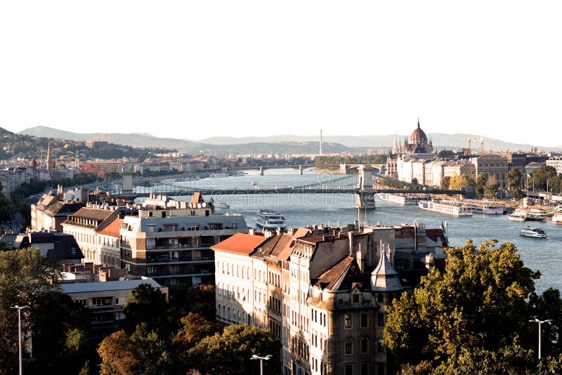 Budapest - Main View, Hungary Stock Image - Image of town, street ...