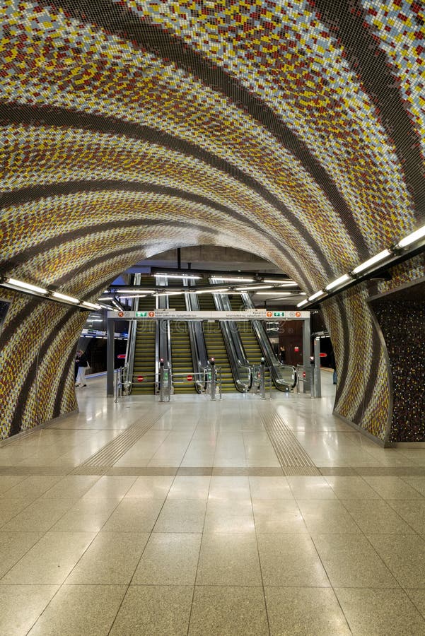 Budapest Metro station. editorial photography. Image of empty - 365204572