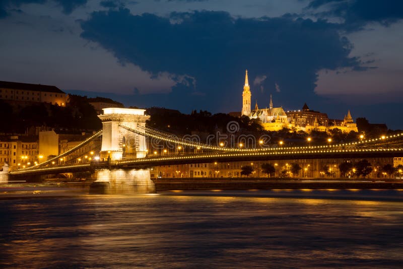 Budapest at night stock image. Image of buildings, city - 29357355