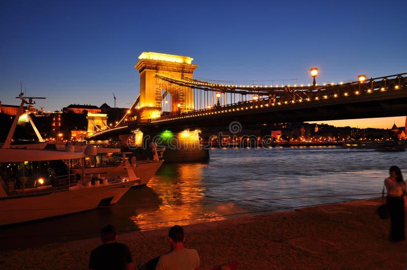 Budapest night editorial stock image. Image of budapest - 77936404