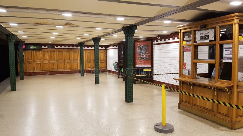 Budapest Old Subway Station Editorial Image - Image of blue, city: 79209695