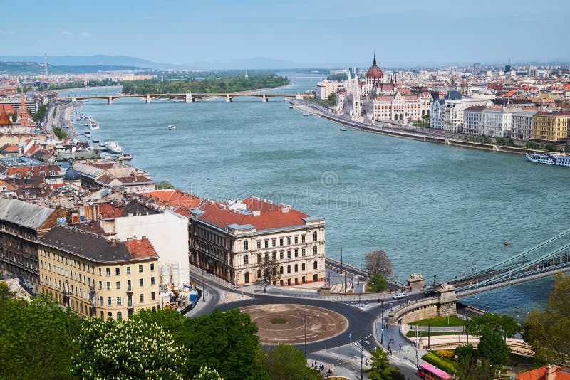 Budapest - Panorama from Castle Stock Image - Image of magyar, panorama ...