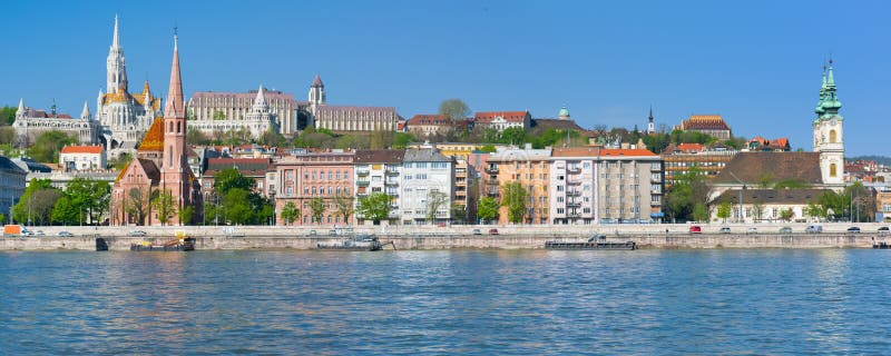 Budapest in a Sunny Spring Morning Stock Image - Image of cathedral ...