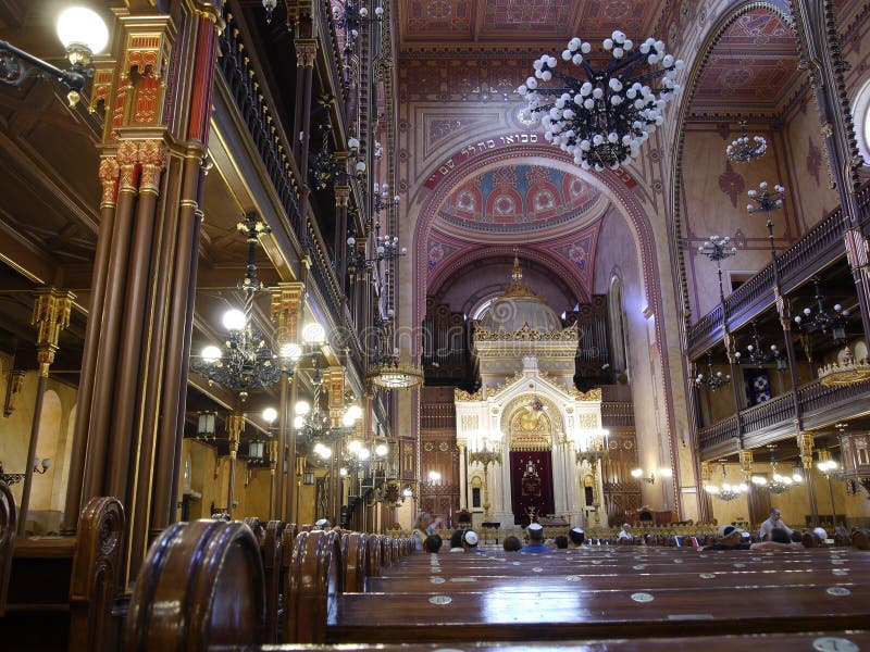 Budapest Synagogue Dohany Synagogue Main Entrance Taken from Outside ...
