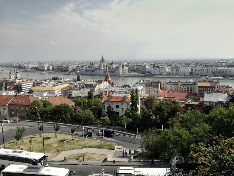 Budapest top view stock image. Image of landscape, budapest - 255665105