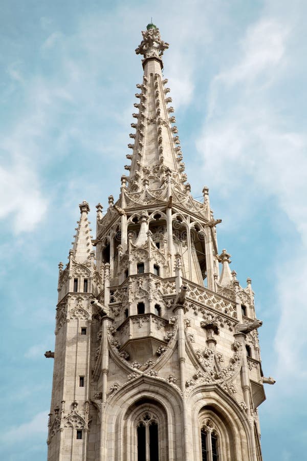 Budapest - Tower of St. Matthew S Cathedral Stock Image - Image of ...